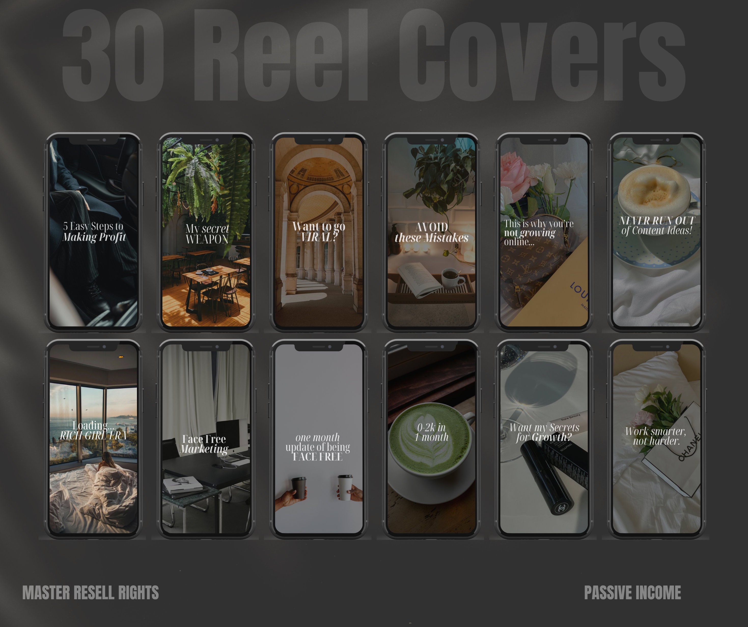 Vol 2. Instagram REELS, Hooks, Captions & Reel Covers Bundle With ...