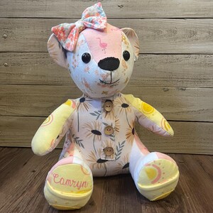 Personalized Keepsake Memory Bear: Handmade Clothing Remembrance Free ...