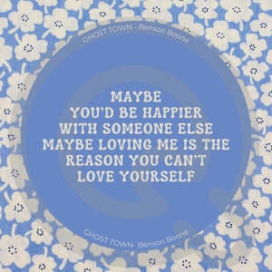 Benson Boone Lyric Posters Pack of 4 Downloadable Print Bundle - Etsy