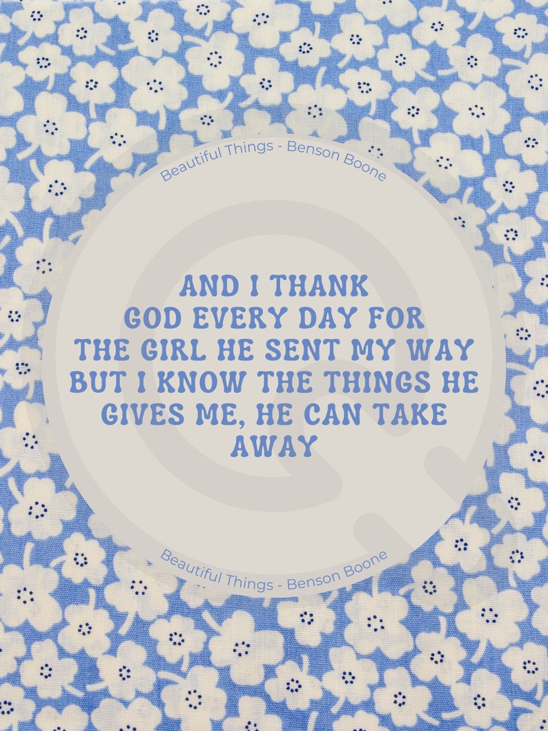 Benson Boone Lyric Posters Pack of 4 Downloadable Print Bundle - Etsy