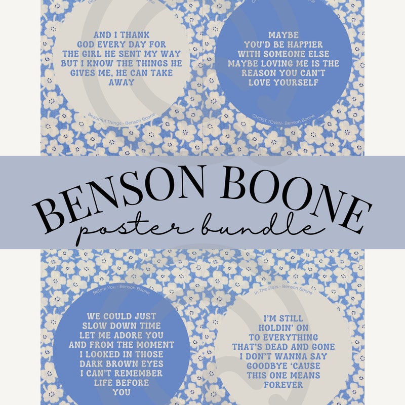 Benson Boone Poster - Etsy