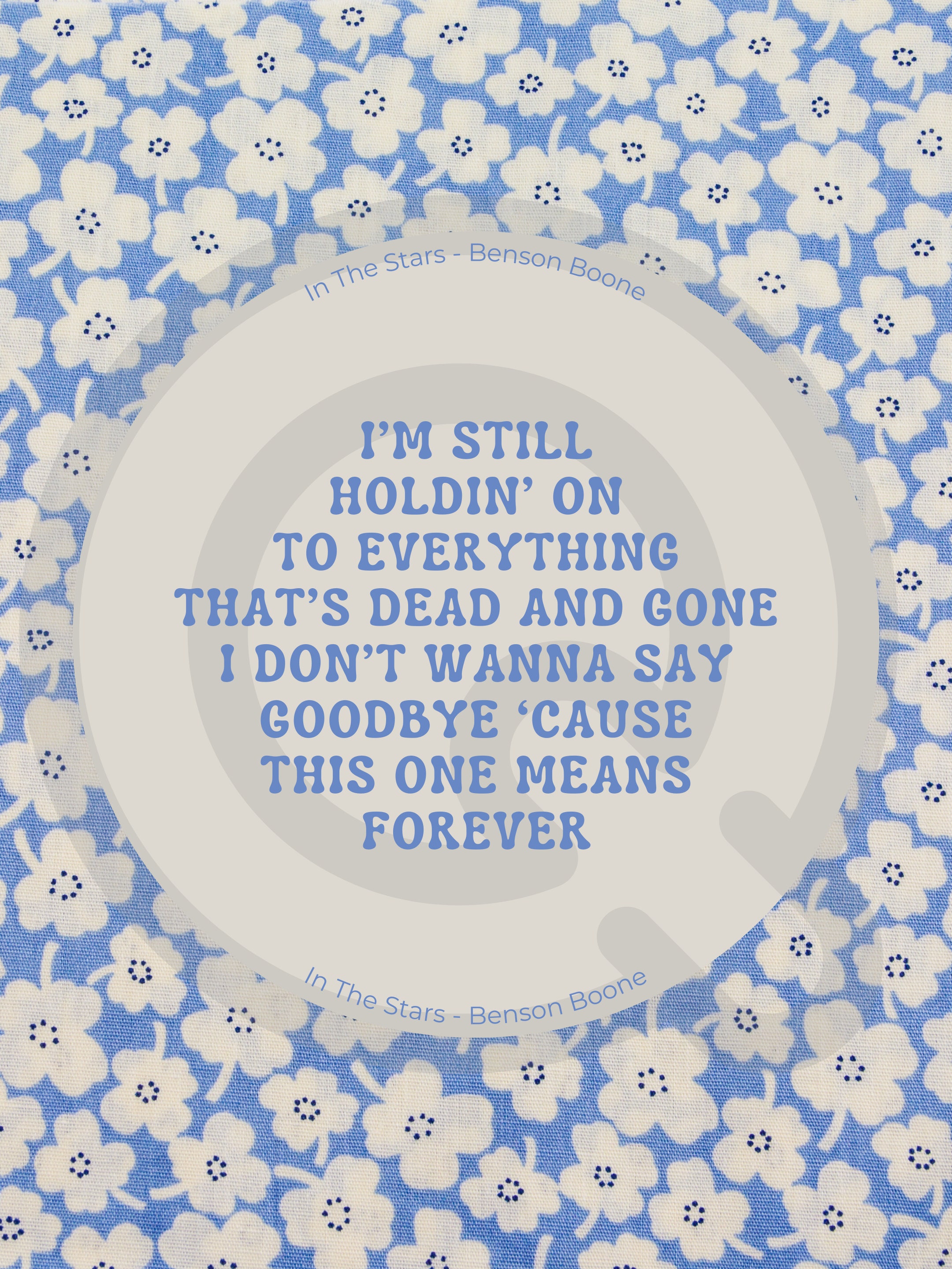 Benson Boone Lyric Posters Pack of 4 Downloadable Print Bundle - Etsy