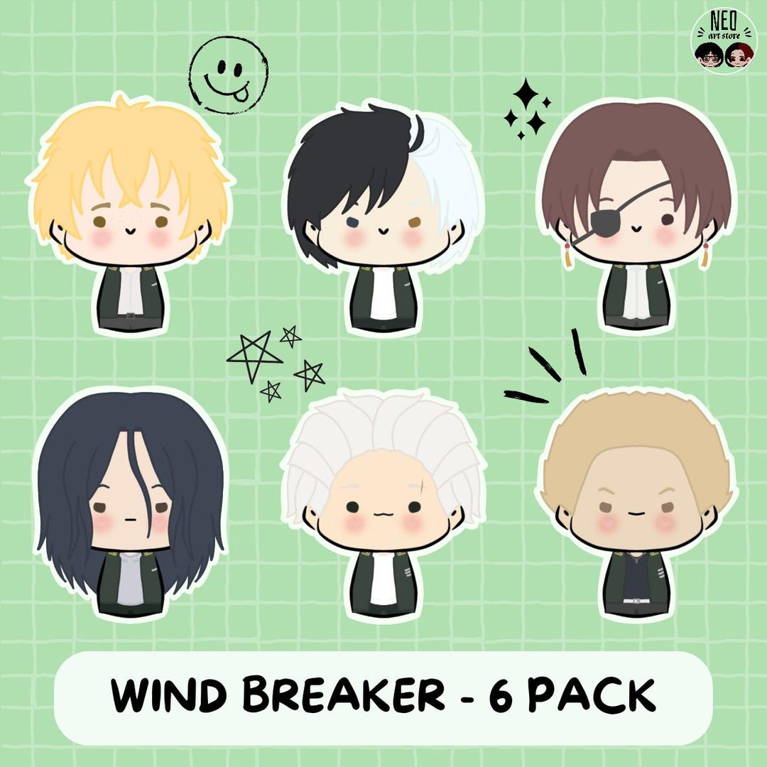 WIND BREAKER Sticker Pack - Etsy