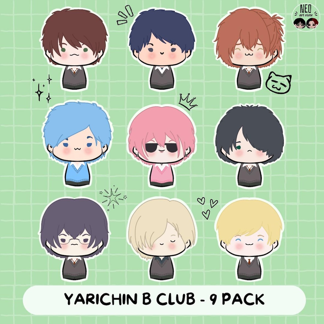 YARICHIN B CLUB Sticker Pack - Etsy