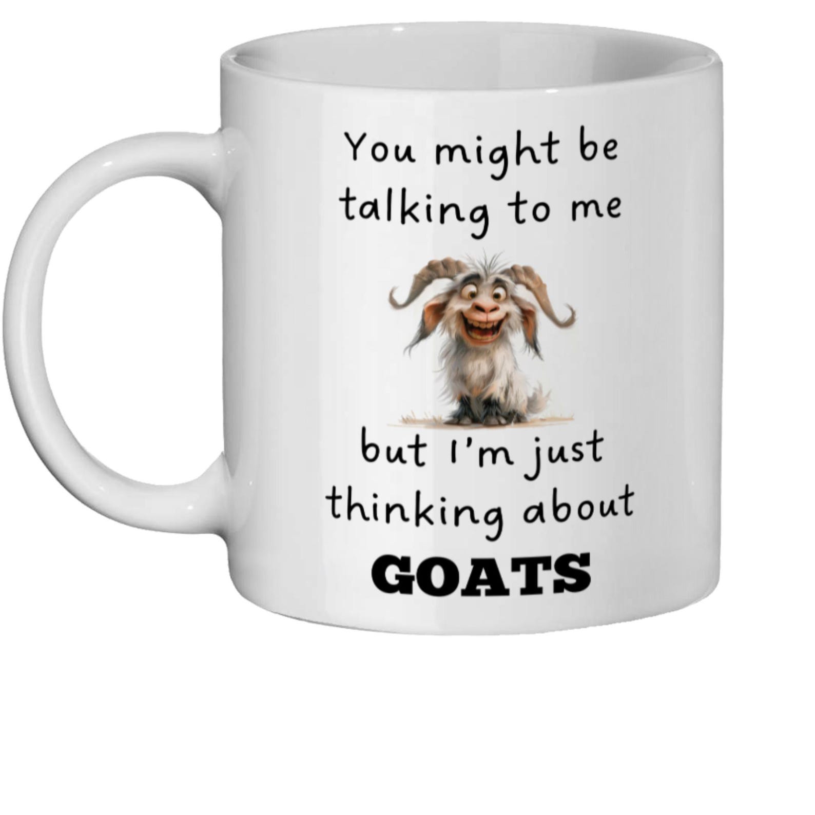 Thinking About Goats Mug, Goats Gift, Goat Mug, Funny Goat Gifts, Goats ...