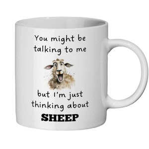 Thinking About Sheep Mug, Sheep Gift, Sheep Mug, Funny Sheep Gifts ...