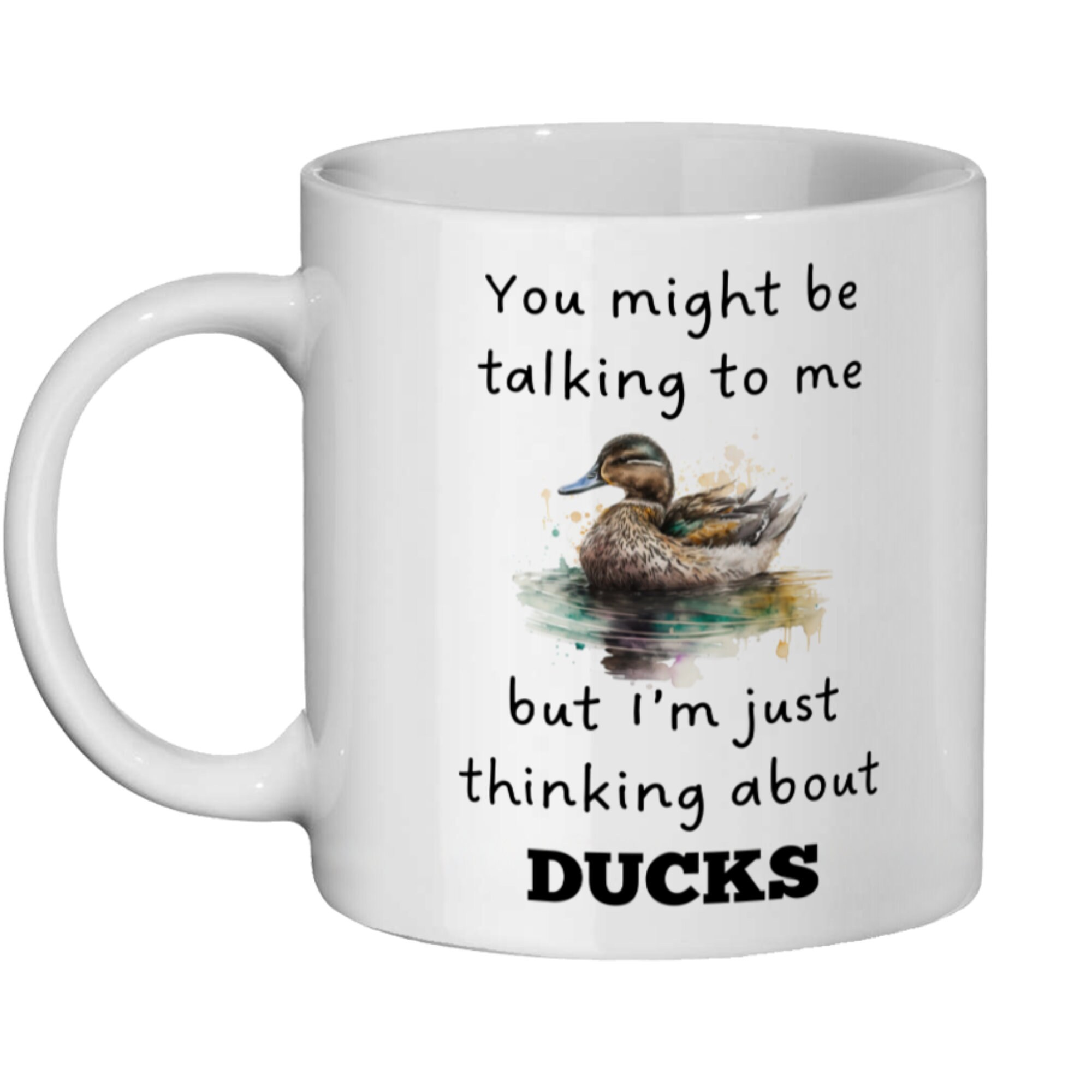 Thinking About Ducks Mug, Ducks Gift, Duck Mug, Funny Duck Gifts, Ducks ...