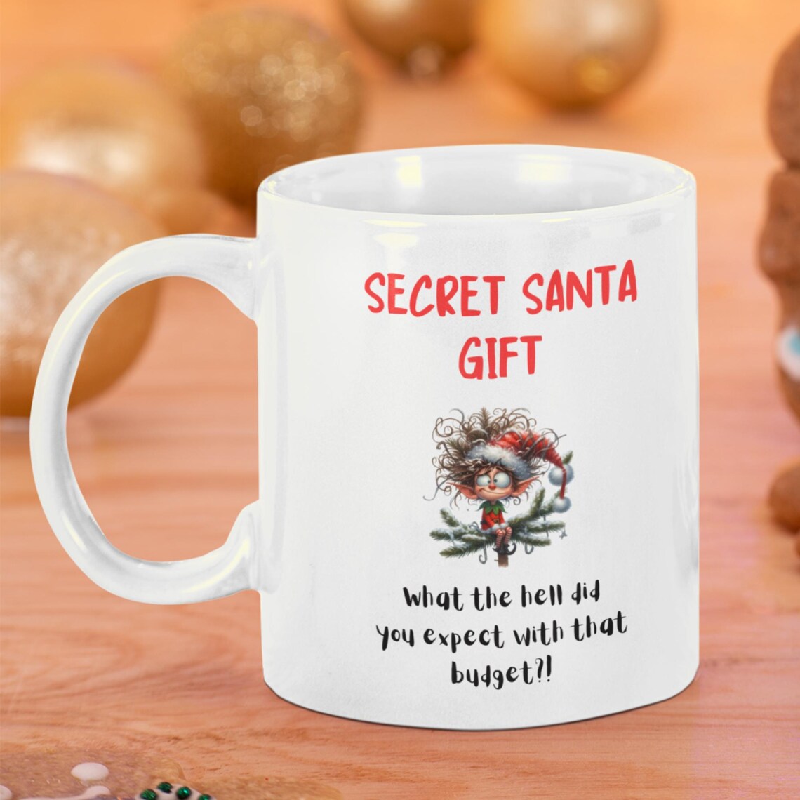 Secret Santa Mug, Funny Christmas Gift Idea, Work Mug, Office Gift for ...