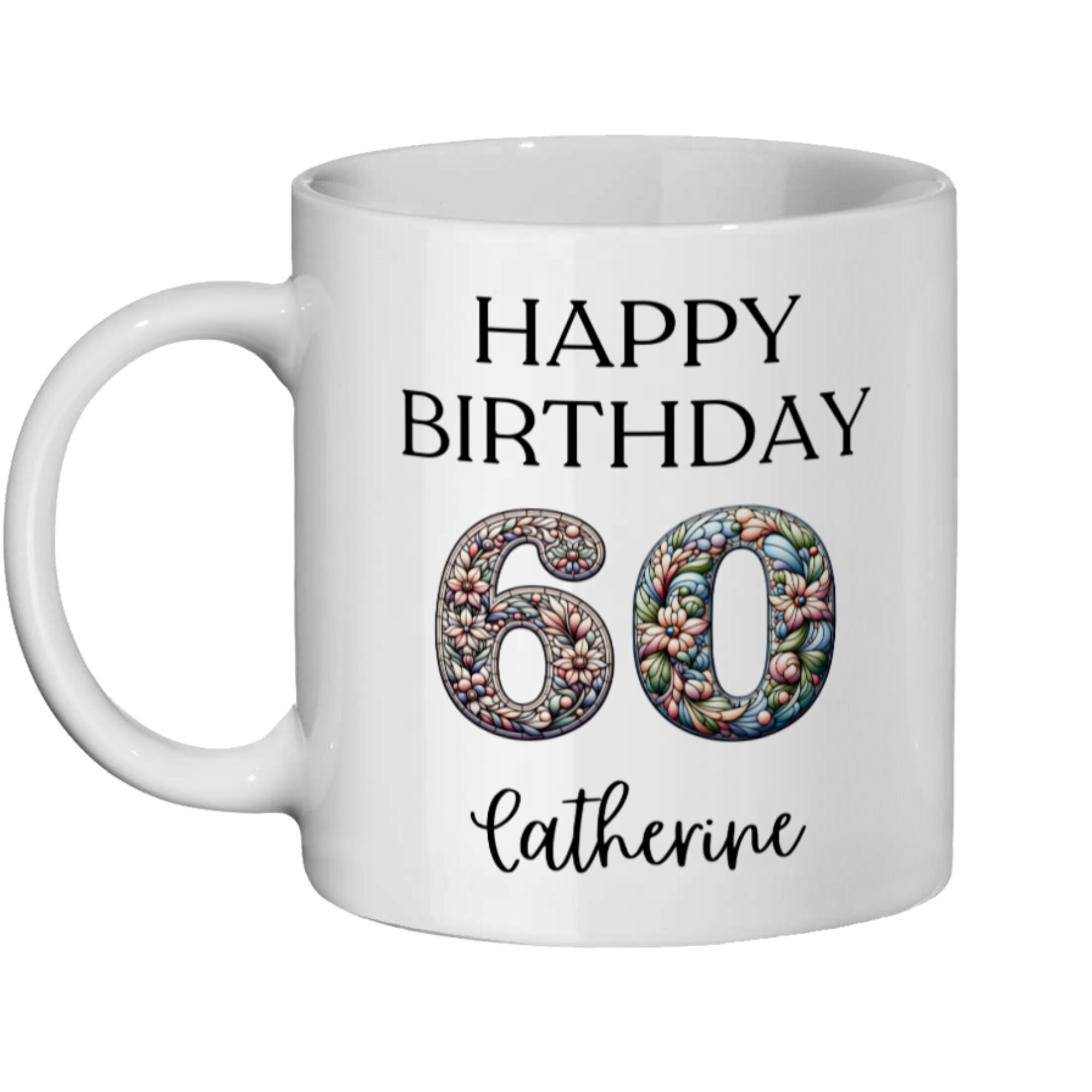 Personalised 60th Birthday Mug, Personalised Coffee Mug, Milestone ...