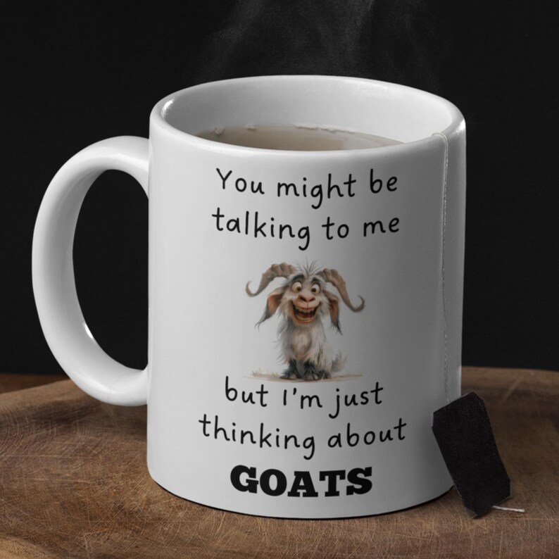 Thinking About Goats Mug, Goats Gift, Goat Mug, Funny Goat Gifts, Goats ...