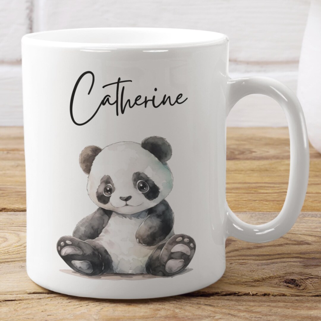Personalised Panda Mug, Mug for Panda Lovers, Wildlife Mug, Mothers Day ...