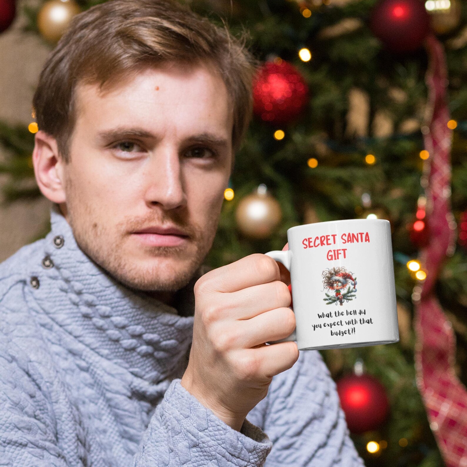 Secret Santa Mug, Funny Christmas Gift Idea, Work Mug, Office Gift for ...