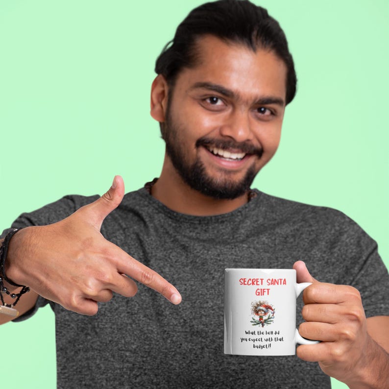Secret Santa Mug, Funny Christmas Gift Idea, Work Mug, Office Gift for ...