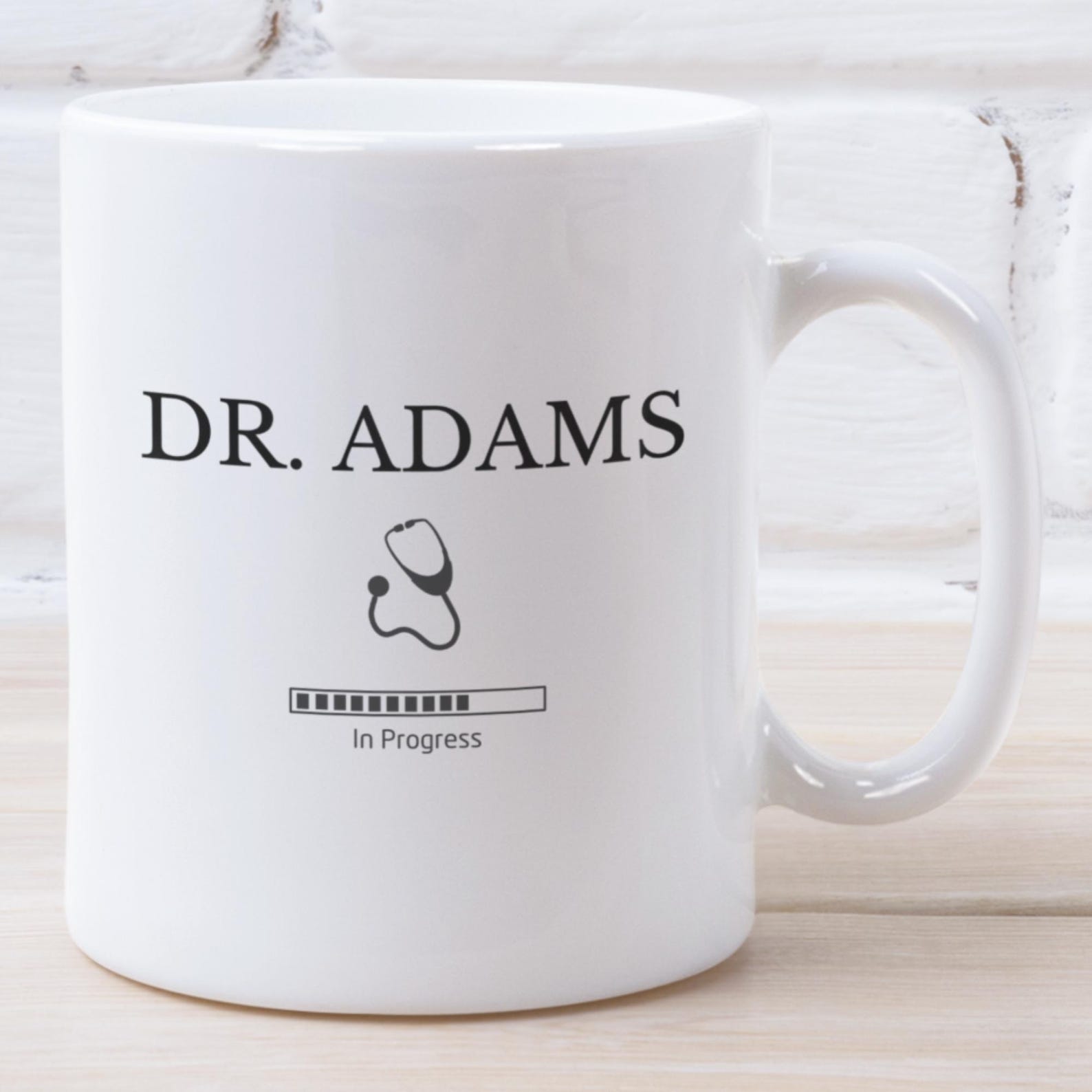 Personalised Doctor Mug, Funny Future Doctor Gift, Doctor in Progress ...