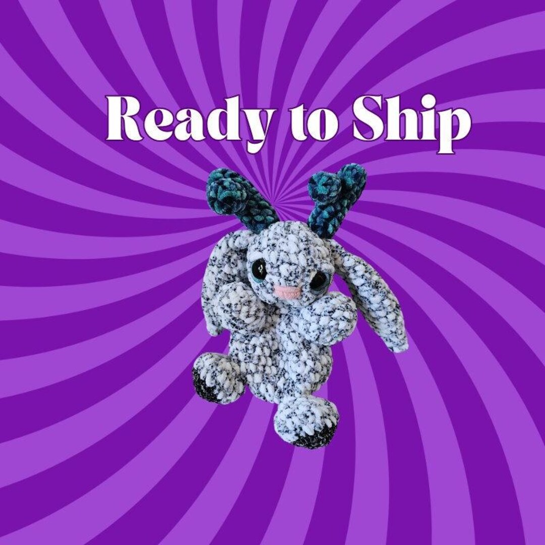 Black and White Jackalope Plush - Etsy