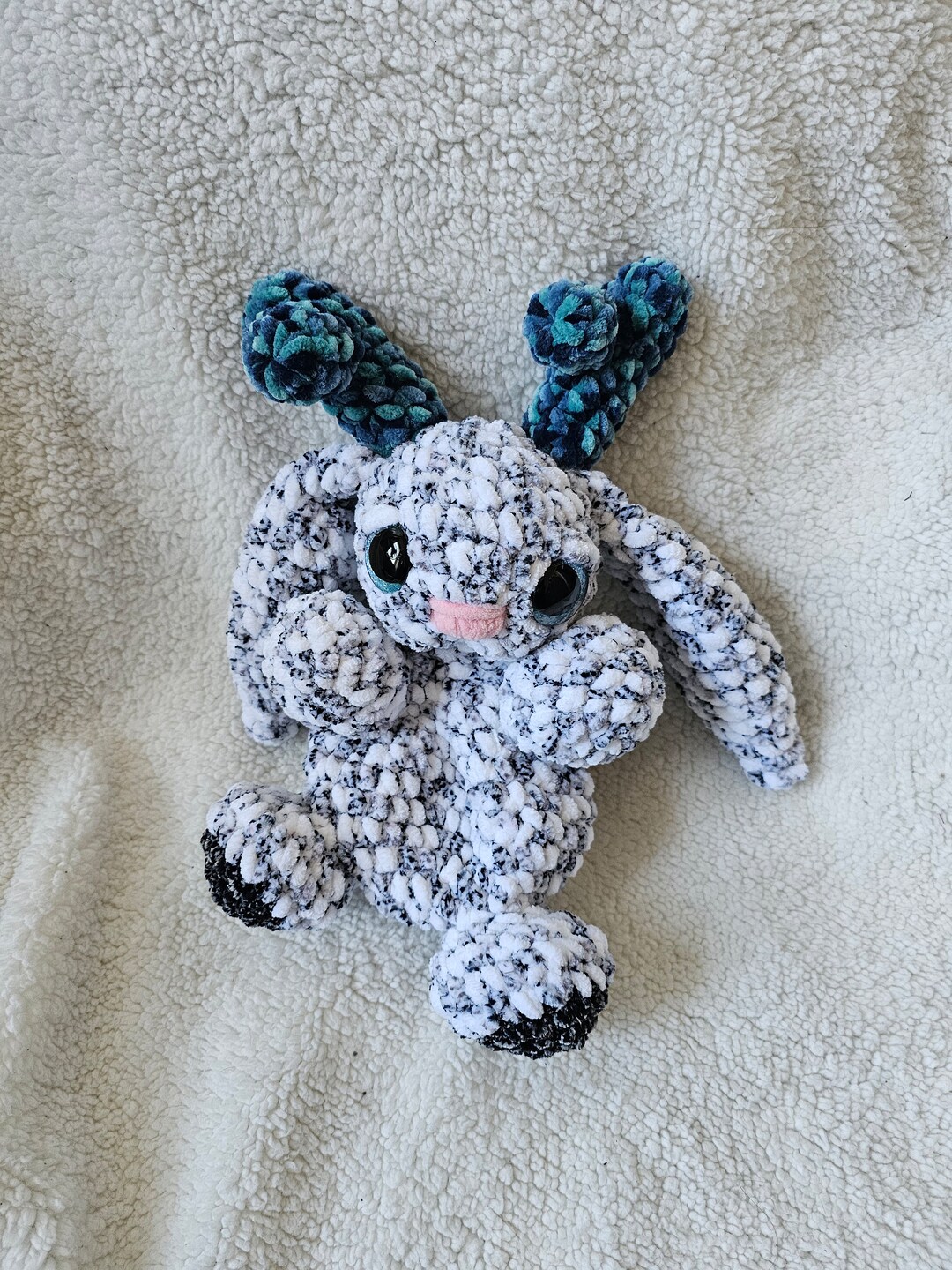 Black and White Jackalope Plush - Etsy