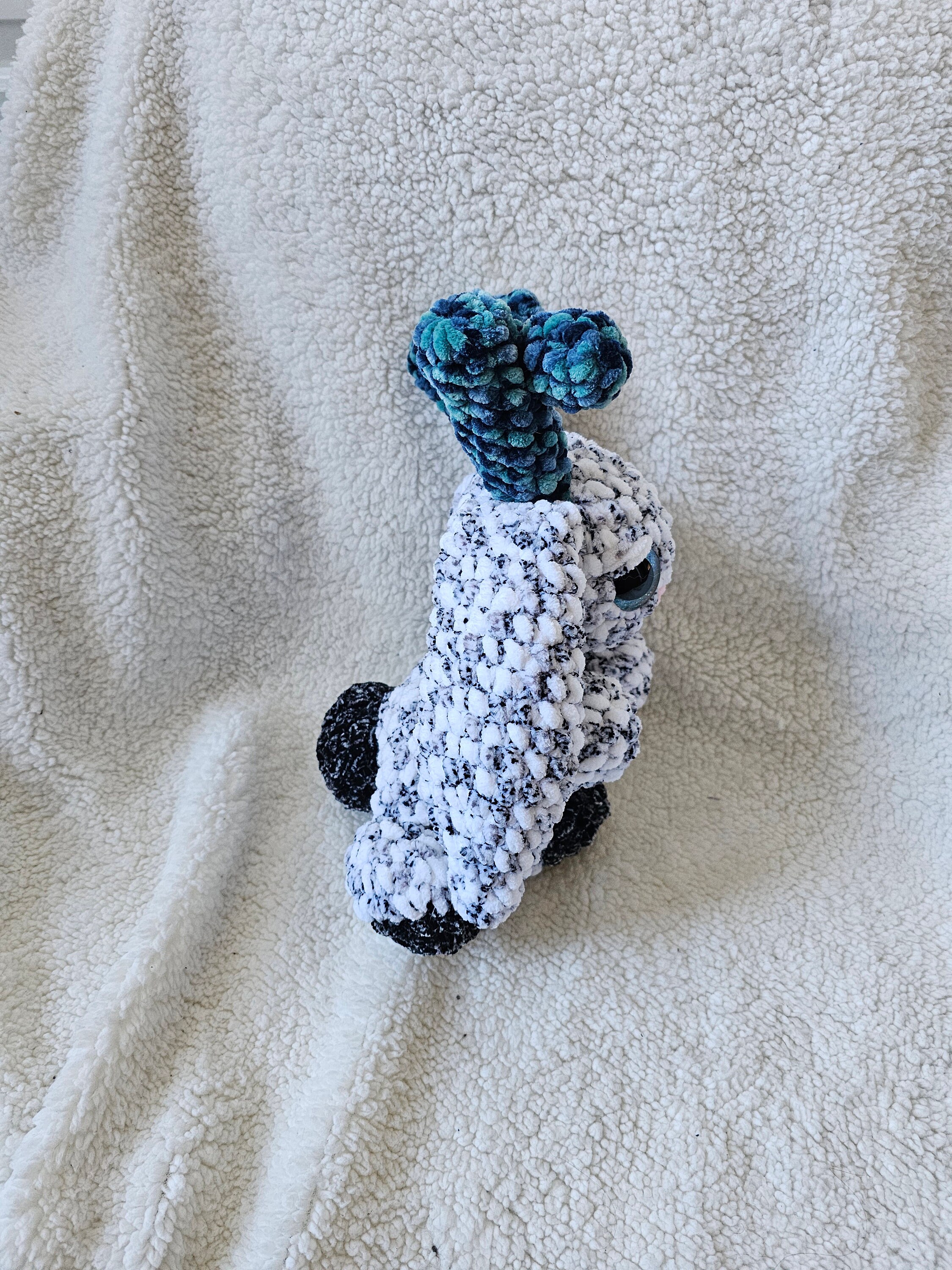 Black and White Jackalope Plush - Etsy