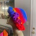 Rainbow Crochet Ruffle Hat - Etsy