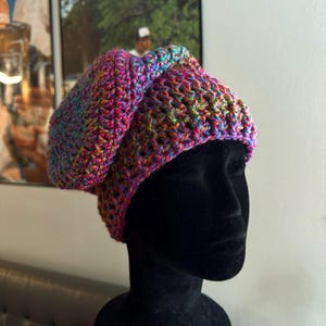 Multi Colored Slouchy/ Flip Over Beanie - Etsy