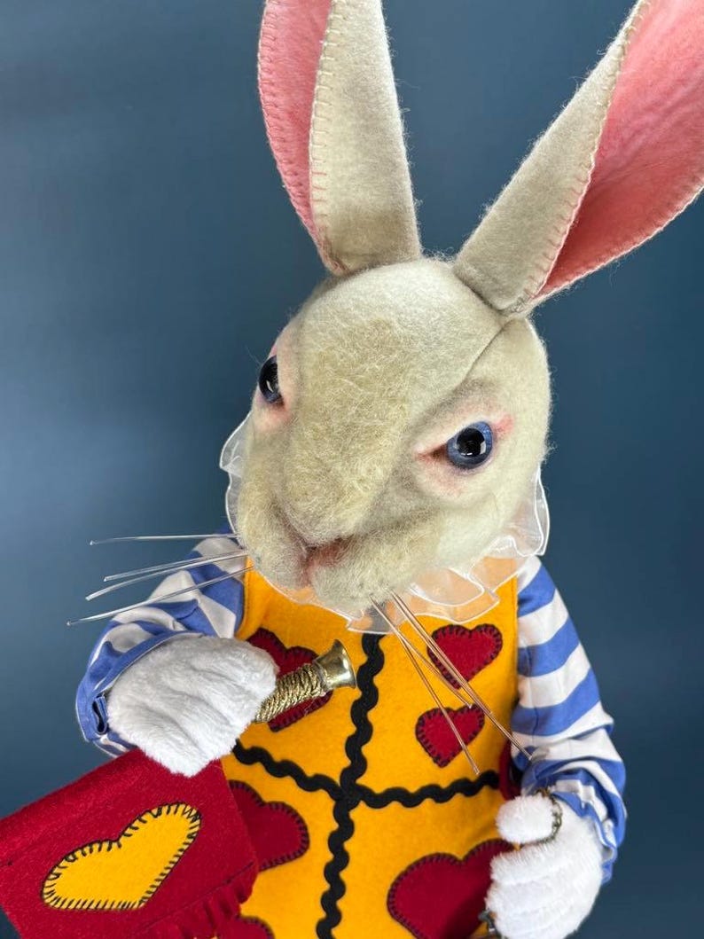 White Rabbit- Alice in Wonderland - MADE TO ORDER - Keepsake, Handmade ...