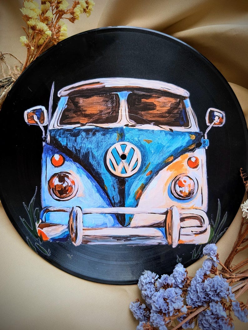 VW Bus Vinyl Record Wall Decor - Unique Gift for Friends & Home Decor ...