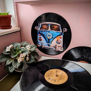 VW Bus Vinyl Record Wall Decor - Unique Gift for Friends & Home Decor ...