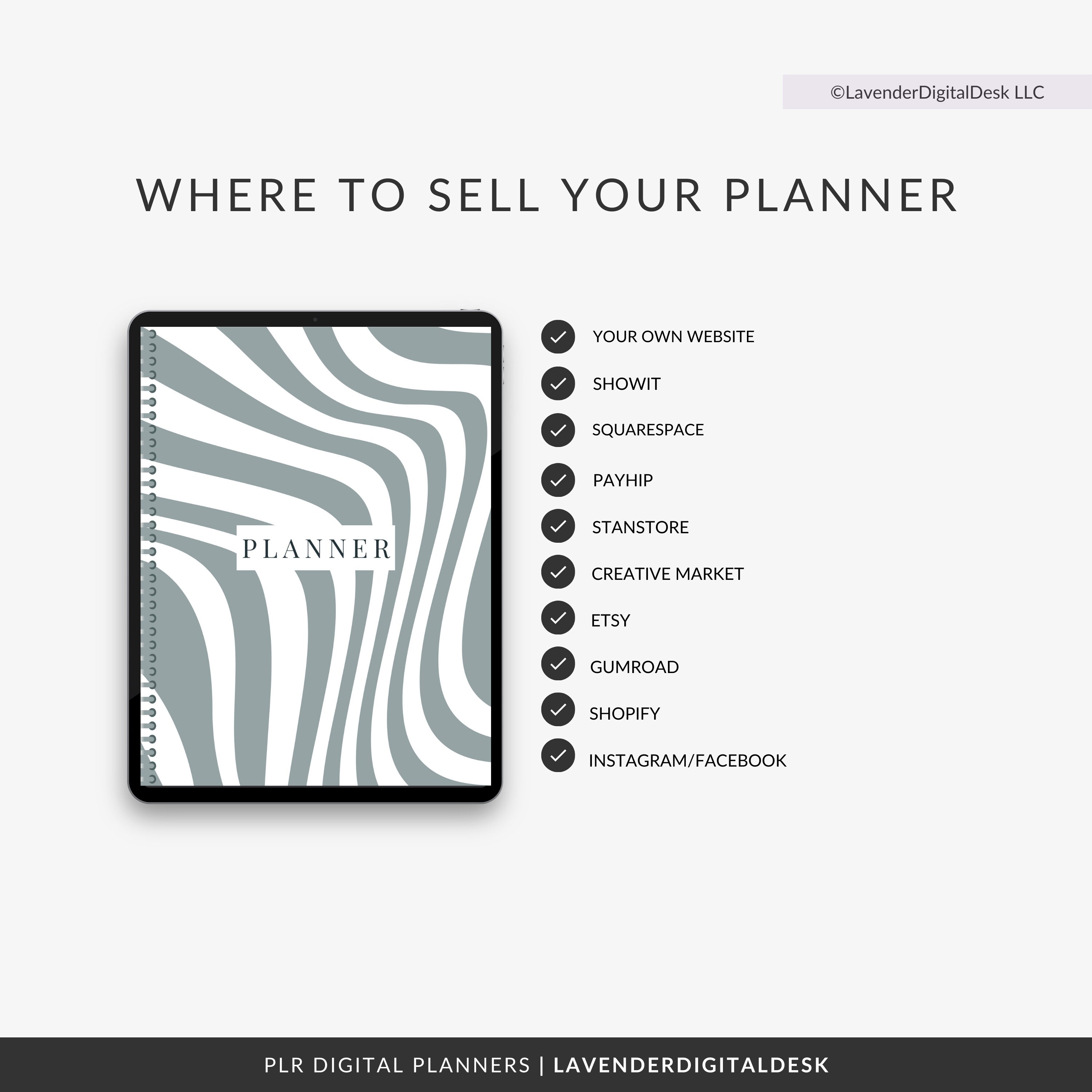 PLR Digital Planner Template Canva Editable Canva Planner Hyperlinked ...
