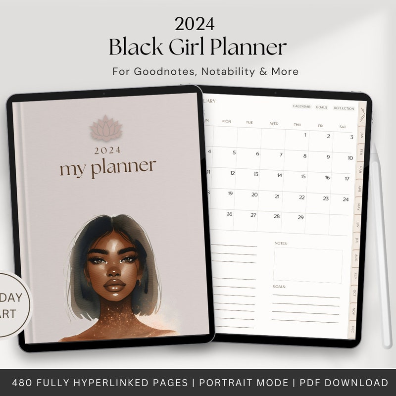 Black Girl Planner - Etsy