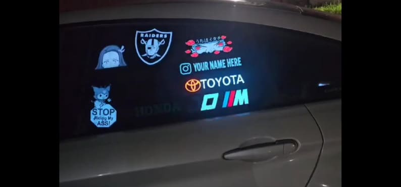 Nezuko LED Car DECAL - Etsy