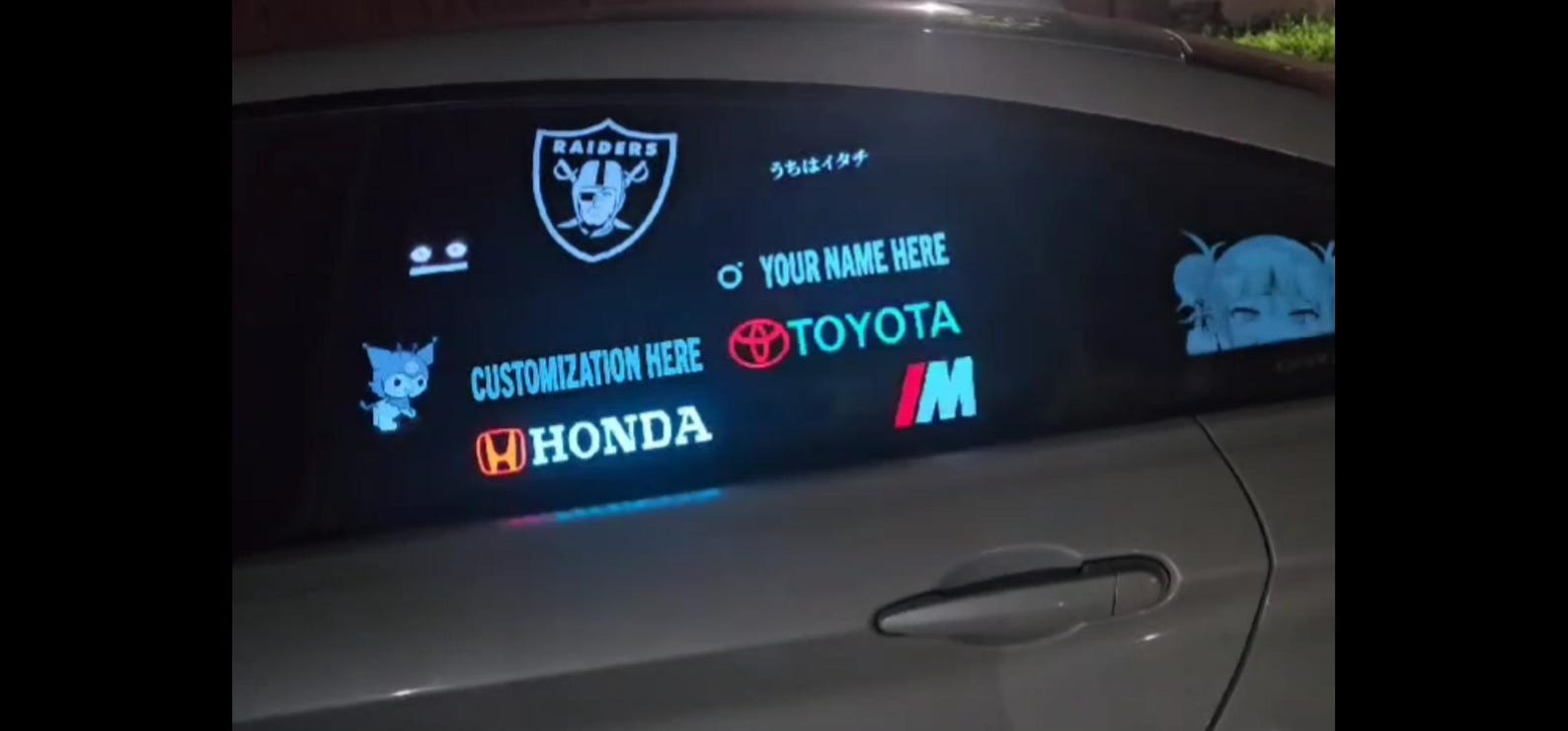 Toyota LED Car DECAL - Etsy