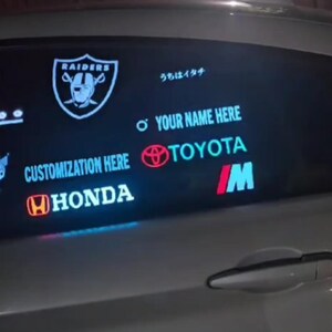 Toyota LED Car DECAL - Etsy