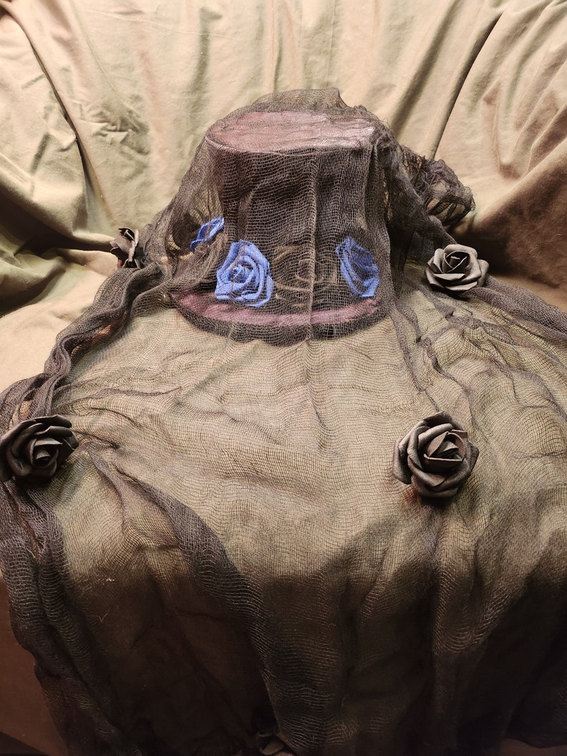 Goth Top Hat With Veil - Etsy