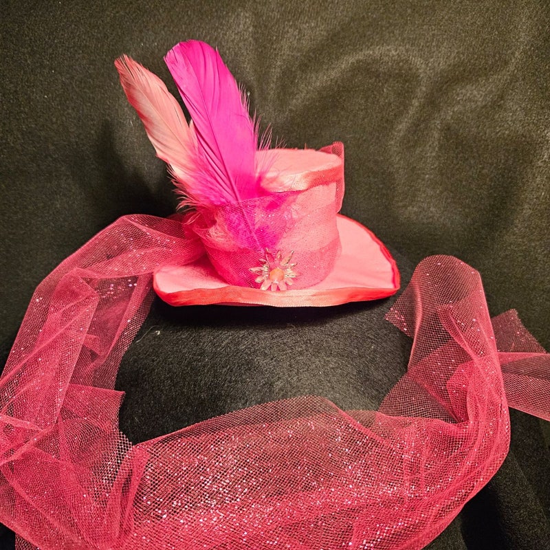 Pink Mini Top Hat - Etsy