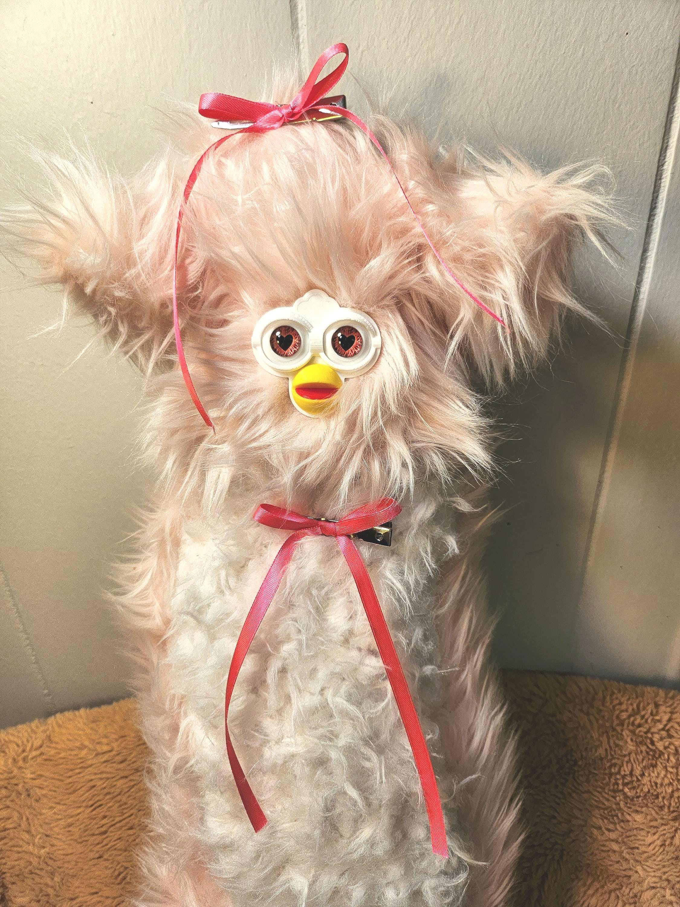 Long Furby Pink and White - Etsy