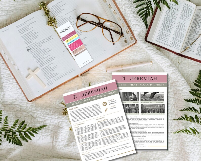 Jeremiah Bible Summary Printable Sheet | Old Testament Summary ...