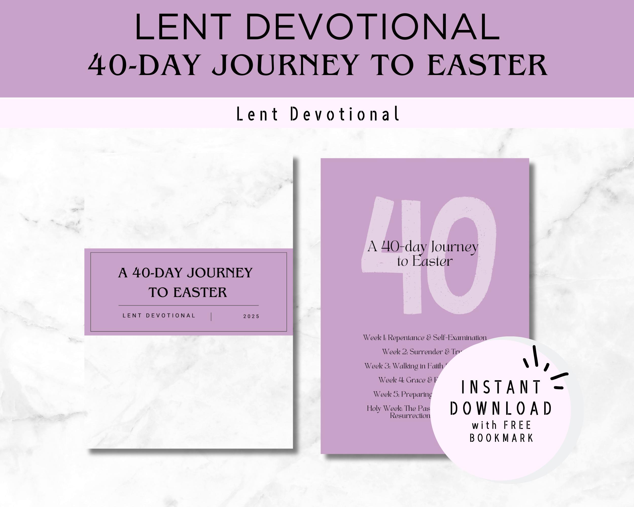 40-day Lent Devotional PDF | Bible Study Reflections | Daily Scripture ...