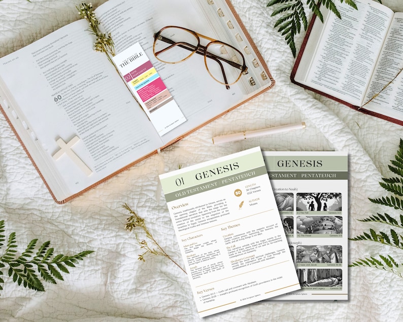 Genesis Bible Study Cheat Sheet: Old Testament Summary (digital ...