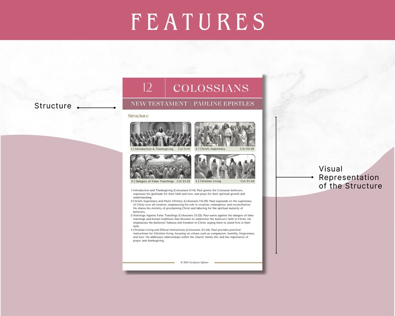 Colossians Bible Study Printable Cheat Sheet | Bible Summary ...