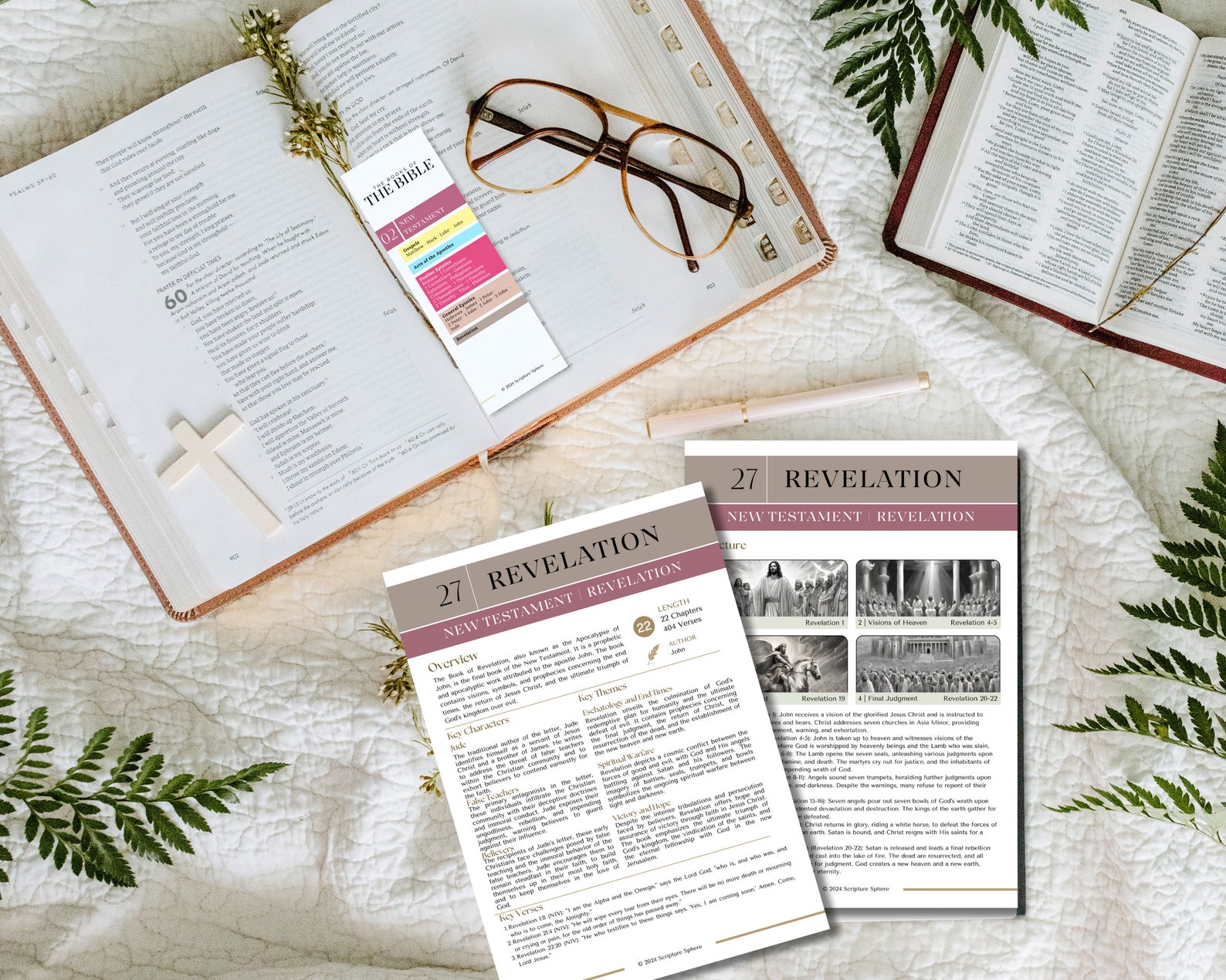 Book of Revelation Bible Study Guide | Printable Cheat Sheet & Bookmark ...