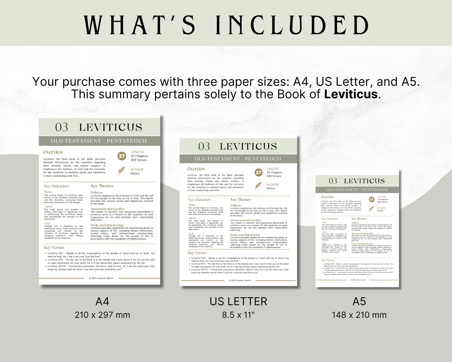 Leviticus Bible Study Cheat Sheet: Old Testament Summary (digital ...