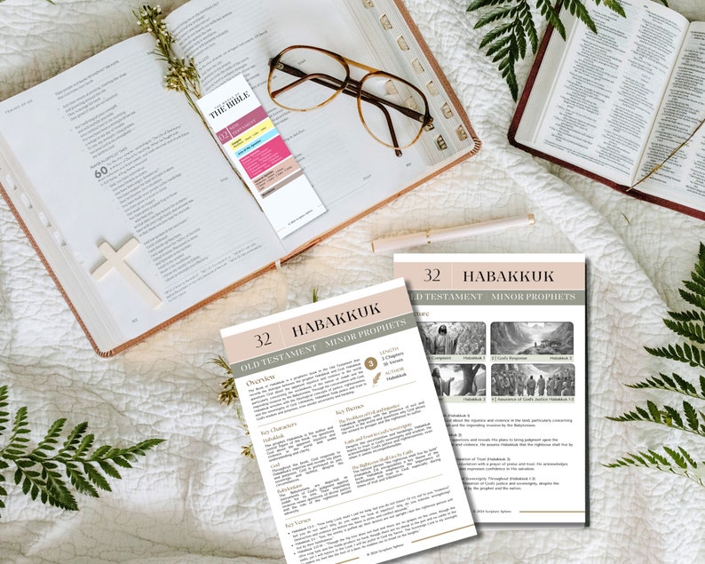 Habakkuk Bible Summary Printable Sheet Old Testament Summary Christian ...