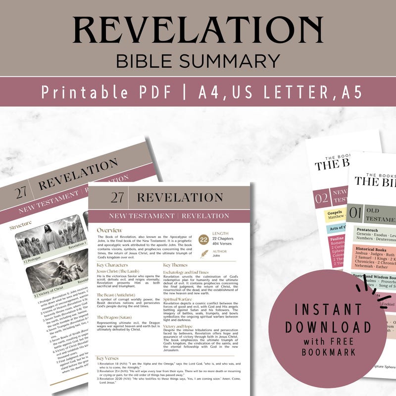 Revelation Chart Bible - Etsy UK