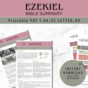 Bible Study Guide Template: Ezekiel Summary | Bible Study Notes ...