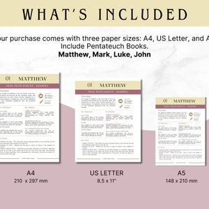 Gospels Bible Study Bundle Printable Cheat Sheet | New Testament ...