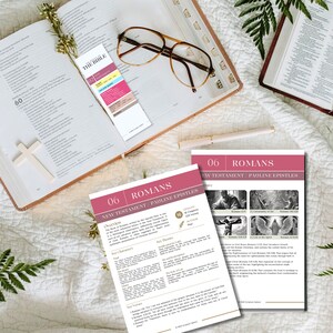 Romans Bible Study Cheat Sheet: Christian Summary & Bookmark (digital ...