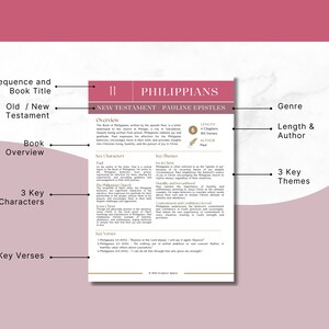 Philippians Bible Study Printable Cheat Sheet | Bible Summary ...