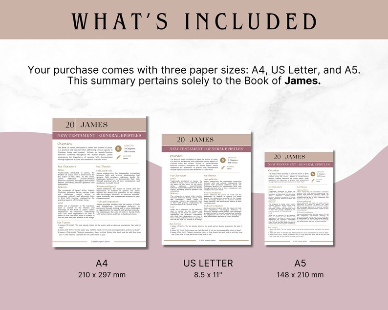 James Bible Study Printable Cheat Sheet | Bible Summary | Christian ...