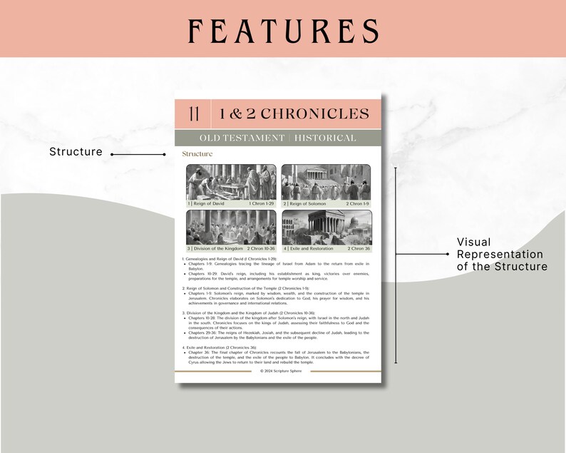 1-2 Chronicles Bible Summary Printable Sheet | Old Testament Summary ...