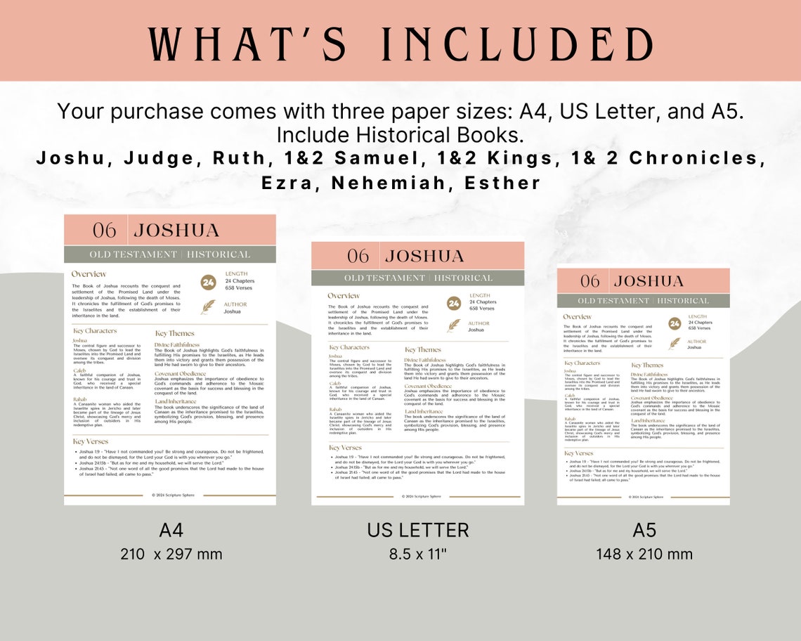 Historical Bible Study Bundle Printable Cheat Sheet Old Testament ...