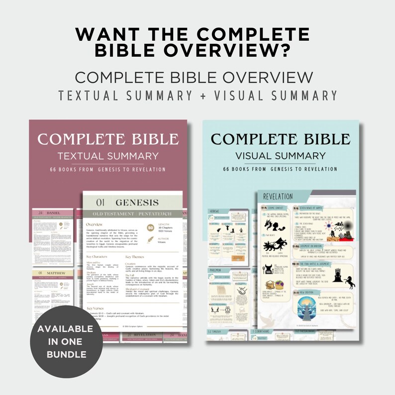 Bible Overview Summary PDF | Entire Bible Made Simple | 66 Books Study ...